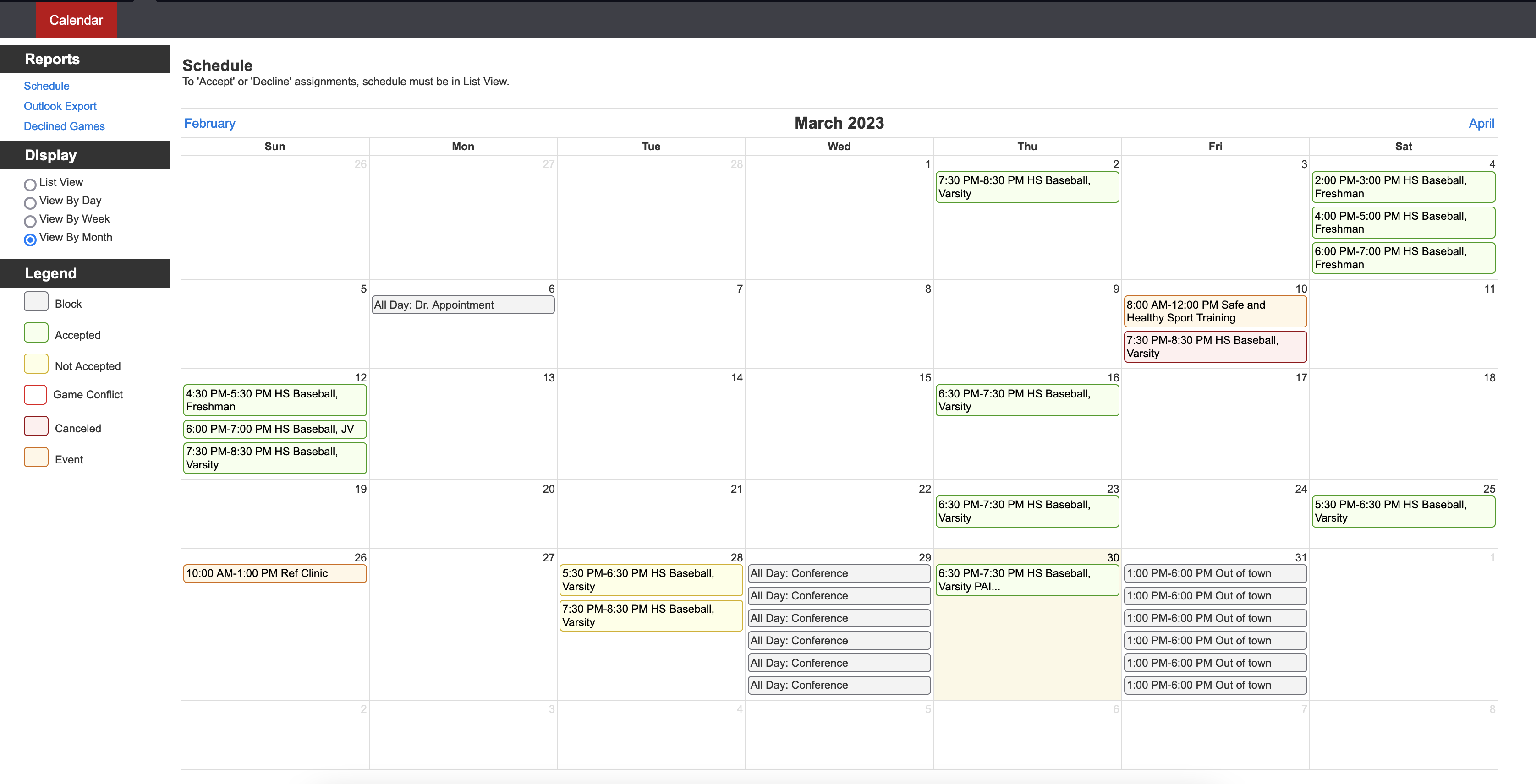 How Do I View My Schedule?